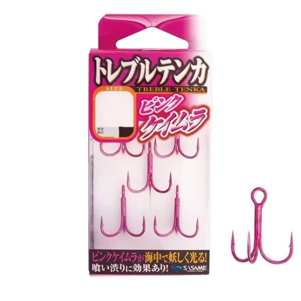 ささめ針(Sasame) TEN2P トレブルテンカ(ピンクケイムラ) 6