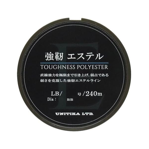 ユニチカ(UNITIKA) 強靭エステル (TOUGHNESS POLYESTER) 240m クリア 2.2LB (0.4号)