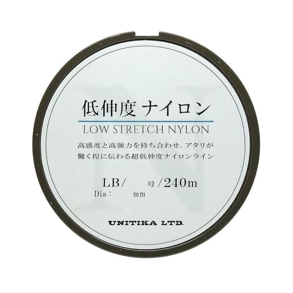 ユニチカ(UNITIKA) 低伸度ナイロン (LOW STRETCH NYLON) 240m クリア 3LB (0.6号)
