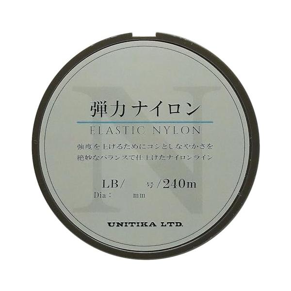 ユニチカ(UNITIKA) 弾力ナイロン (ELASTIC NYLON) 240m カモブラウン 4LB (0.8号)