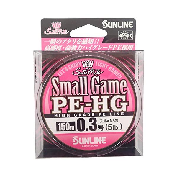 サンライン(SUNLINE) PEライン ソルティメイト スモールゲーム HG 150m 0.3号 5lb サクラピンク