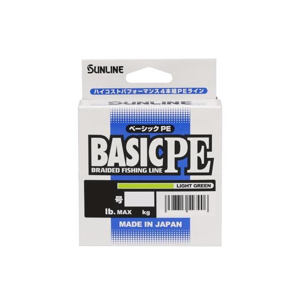 サンライン(SUNLINE) 4本組 BASIC PE (ベーシックPE) 150m ライトグリーン 0.5号(8lb)