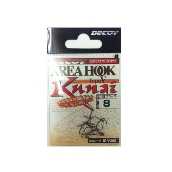 カツイチ(KATSUICHI)デコイ フック ARIA TYPE 5 KUNAI HOOK 8 釣り針
