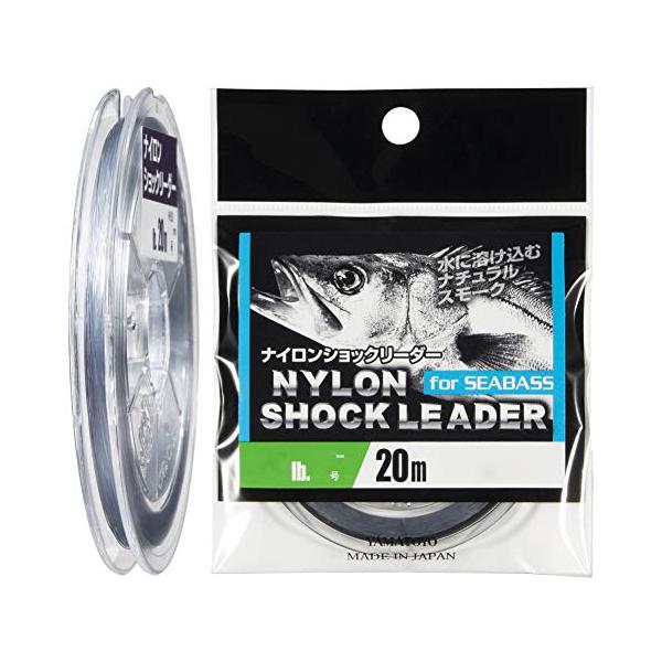 ヤマトヨテグス(YAMATOYO) ショックリーダー ナイロンショックリーダー forシーバス ナイロン 20m 6号 25lb ナチュラルスモーク