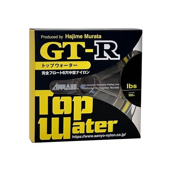サンヨーナイロン 高浮力中空ナイロンライン アプロード APPLAUD GT-R TOP WATER 100m フローティングイエロー 14LB