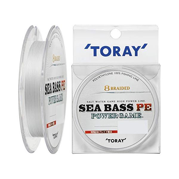東レ(TORAY) PEライン シーバスPE パワーゲーム 150m 1.5号 22lb 11.4kg 8本 ホワイト