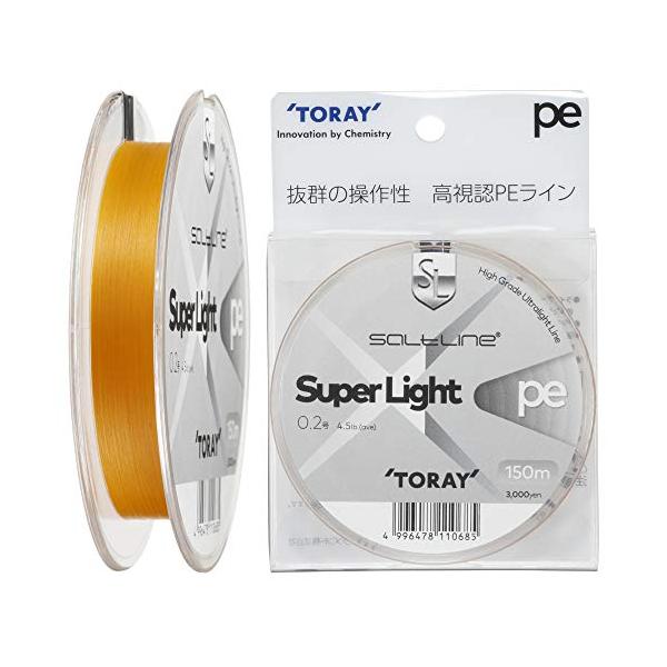 東レ(TORAY) ライン ソルトライン スーパーライト PE 0.2号(4.5lb) F72N