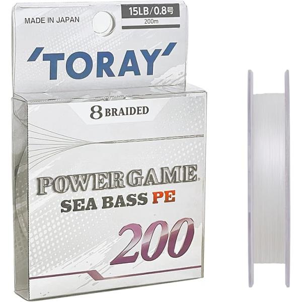 東レ(TORAY) パワーゲーム シーバスPE 200m ホワイト 18lb (1号)