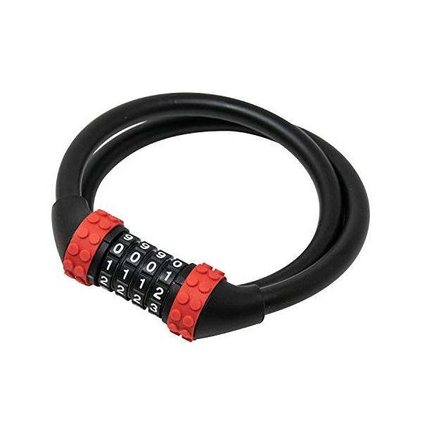 サギサカ(SAGISAKA) BLOCKロック マイダイヤル機能付 10mm×60cm レッド 43933