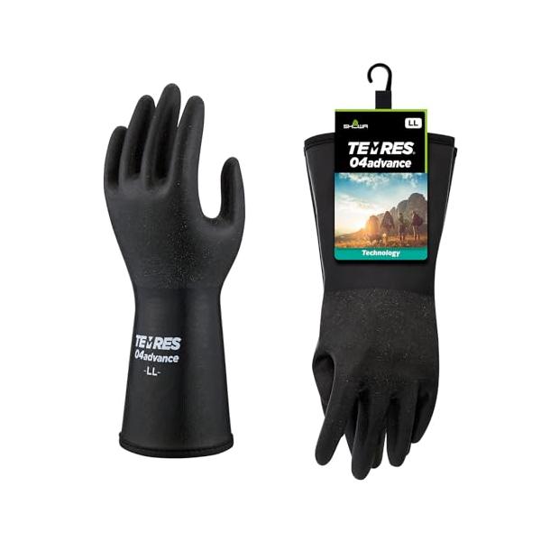 ショーワグローブ TEMRES 04advance LLサイズ ブラック 防水グローブ防寒インナーなし カフなし