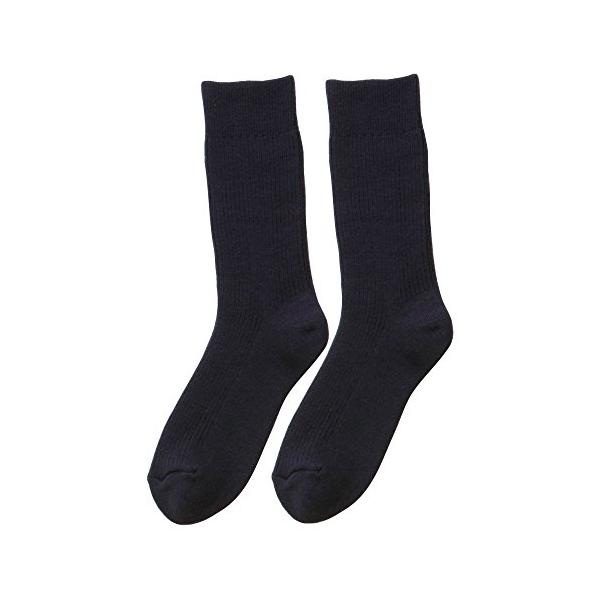ひだまり 紳士用 ダブルソックス 24-26cm コン [P--60-KN]