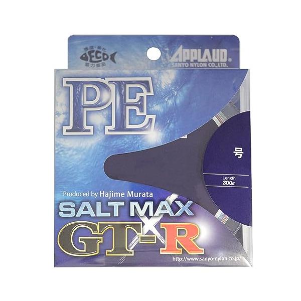 サンヨーナイロン PEライン アプロード ソルトマックス GT-R PE 300m 4号 59lb 8本 10ｍ×5色分け