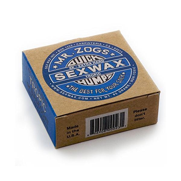 SEXWAX サーフィン用ワックス QUICK HUMPS クイックハンプス ベースコート トップコート 滑り止め 6X-BLUE