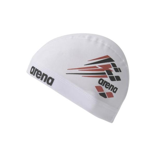 ■カラー：WHRD■サイズ：L■ナイロン80%、ポリウレタン20%ARENAロゴと稲妻をスポーティに表現したメッシュ素材のスイムキャップ。老若男女問わず、使用しやすいデザイン。水抜けが良く、ハードなトレーニングでもムレ感がなく快適に泳ぐこと...