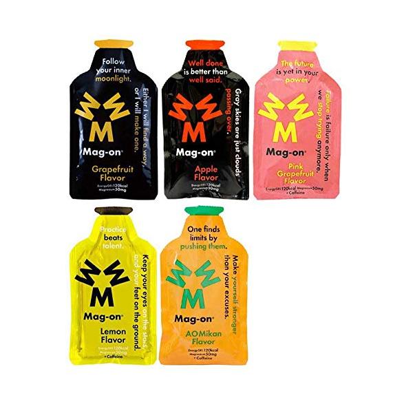 Mag-on (マグオン) エナジージェル お試し 各フレーバー1 計5個セット