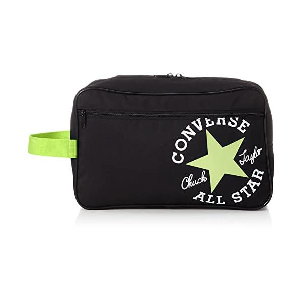 CONVERSE(コンバース) バスケットボール シューズケース 撥水加工 ファスナー付きポケット搭載 C2257097 ブラック/ライム(1943)