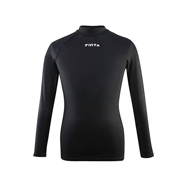 ■カラー：(005) ブラック■サイズ：130■素材:ポリエステル90%、ポリウレタン10%フィンタ定番モデル　ジュニアハイネックインナーシャツ