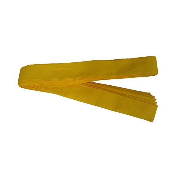 トマック(TOMAC) ハチマキ10本入セット HA-0412S02 黄色 4×120cm