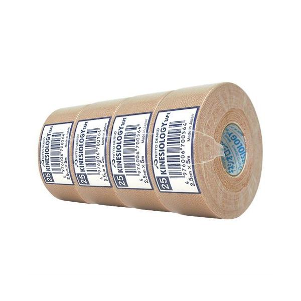 ニトリート キネシオロジーテープ(撥水タイプ) 25mmx5m(NKH-25) x4個 セット