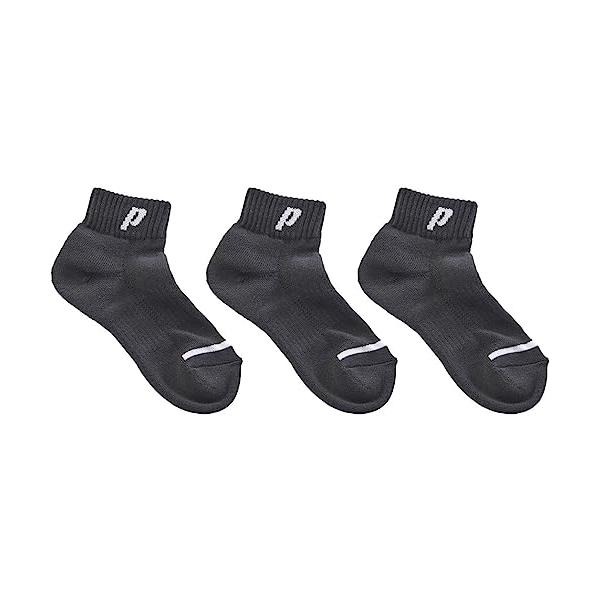 プリンス Prince テニスウェア レディース ショートソックス 3足セット 3Pソックス ブラック PS309S