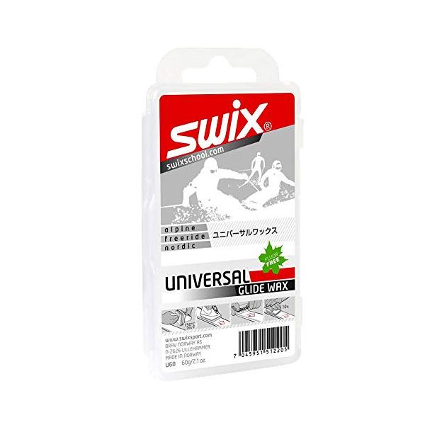 SWIX(スウィックス) スキー スノーボード用 ホットワックス用 固形ワックス 全雪質対応 ユニバーサルワックス 60g U60
