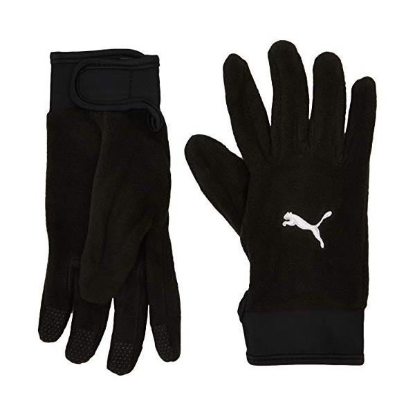 ■カラー： プーマブラック(01)■サイズ：ML■ポリエステル、ポリウレタンフリース素材のウィンターグローブ。指先にはラバーの滑り止め付。・SIZE:ML 全長:24cm 手首周り:18cm