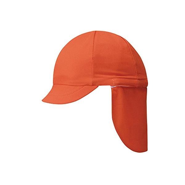 FOOTMARK(フットマーク) 学校体育 体操帽 フラップ付き体操帽子 フラップ取り外し可能 101215 オレンジ(04) 幼児フリー