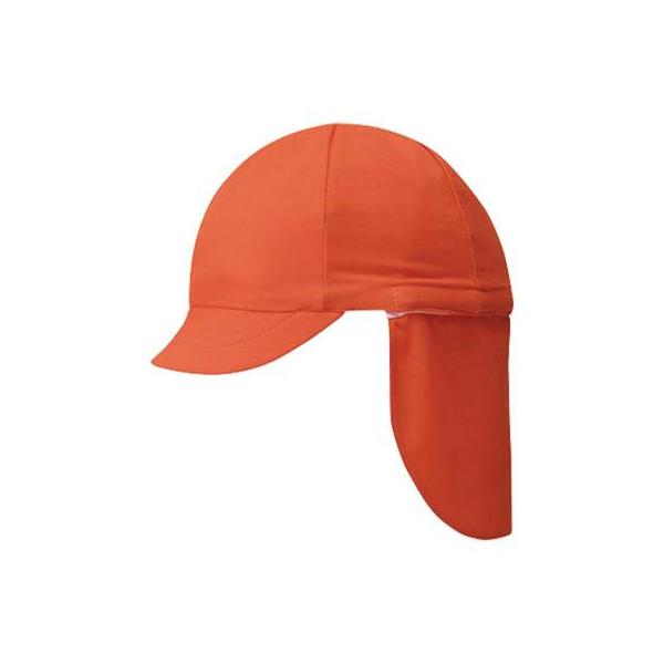 ■カラー：オレンジ(04)■サイズ：Sサイズ: 51~55cm■素材: ポリエステル100%紫外線・熱中症予防・対策取り外しができるフラップ付き体操帽子。