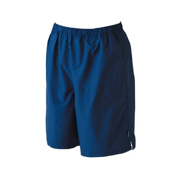 ■カラー：ネイビー■サイズ：LL■素材: ポリエステル100%■両サイドポケット付き■水抜け穴3カ所ゆったりタイプのトランクス型水着。インナーサポーター付きなので、これ一枚で着用できます。