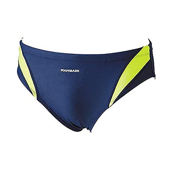 ■カラー：イエロー(02) ■サイズ：3L■素材: ナイロン80%, ポリウレタン20%競泳型のラインが入った男子用水着です。