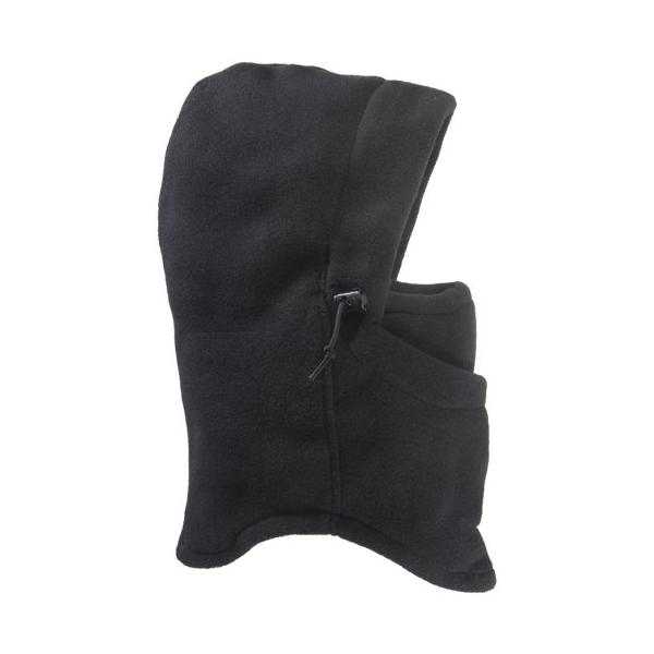 ■カラー：ブラック■サイズ：S/M■ポリエステルポーラーテック(R)のフリース200を使用したゆったりした装着感のフード。伸縮コードで露出部の調整可。ゴーグル装着可。