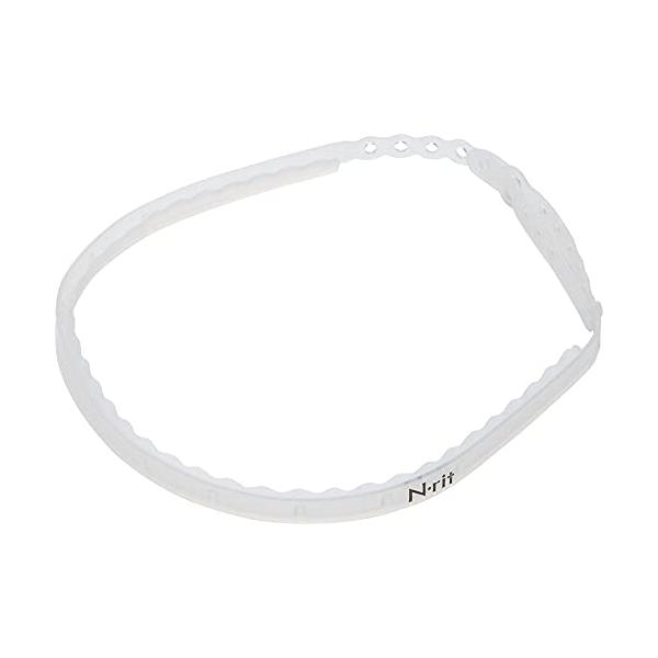 エヌリット(Nrit) アウトドア キャンプ ヘッドバンド シリコン製汗止め スウェット ストッパー クリア フリーサイズ 1610290