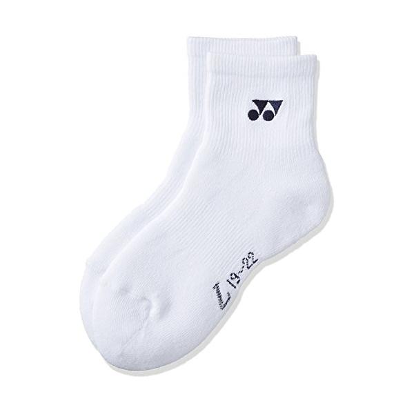 (ヨネックス)YONEX テニスウェア ハーフソックス 19122J [ジュニア] ホワイト (011) 19~22cm