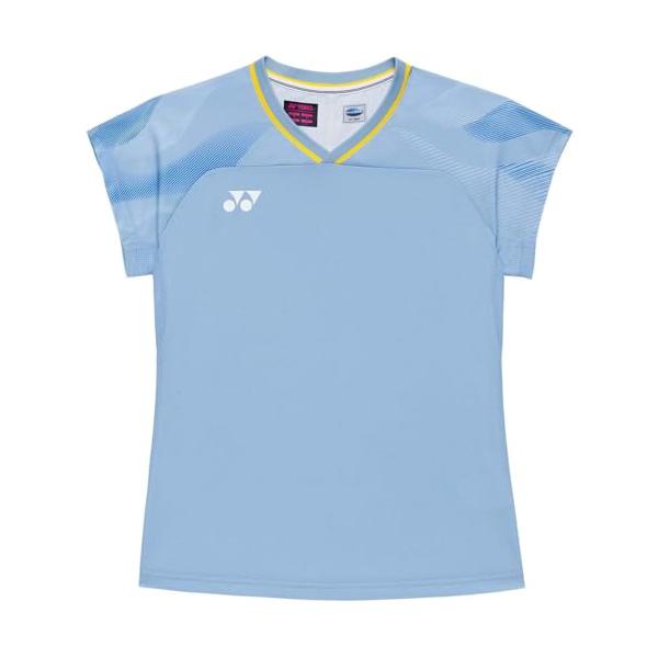 ■カラー：ジュエルブルー(653) ■サイズ：O■身頃/ポリエステル87%、合成繊維(ポリスチレン)13%、切替部/ポリエステル83%、合成繊維(ポリスチレン)17%■日本バドミントン協会審査合格品ベリークールテクノロジー搭載。キシリトール...