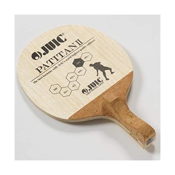JUIC(ジュウイック) 卓球 ラケット パチタン2(PATITAN) 丸型反転式 ペンホルダーラケット 154×153×6.3mm 2248