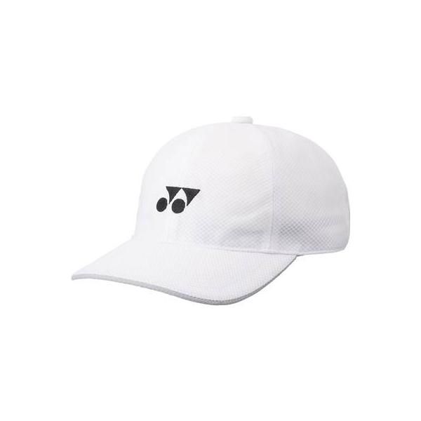 ■カラー：ホワイト■サイズ：Free■ポリエステル 100%■背面ジョイント式■再生ポリエステル、 UV カット、吸汗速乾フロントに YONEX ロゴを配置したメッシュキャップ。 UV カット、吸汗速乾テクノロジー搭載。