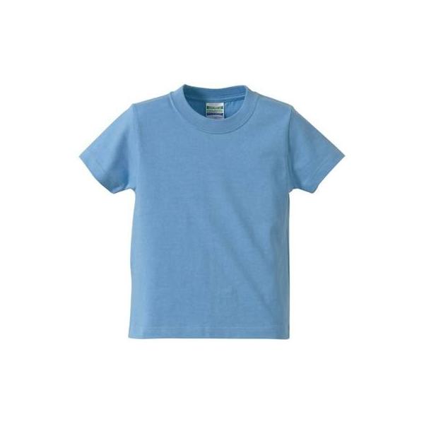 品名　5.6OZTシャツ キッズカラー：82 [ サックス ]サイズ：160■リーズナブル、アメリカンスタイル、上質でハイグレードなＴシャツ。■素材：綿１００％、アッシュ・ミックスグレー／綿９０％・ポリエステル１０％、１８ｓセミコーマ糸■丸...
