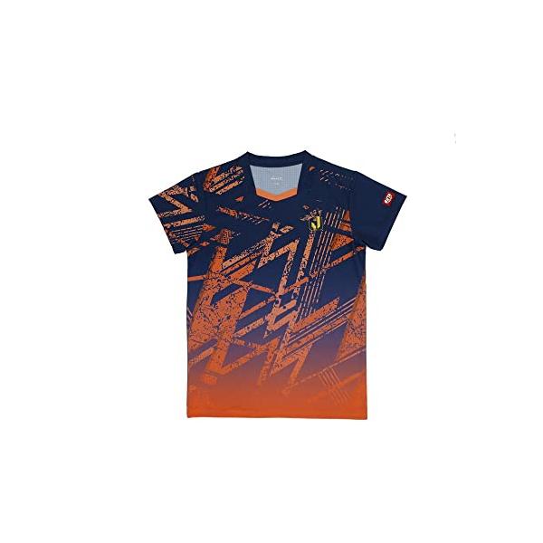 ■カラー：オレンジ■サイズ：XXL■素材:ペットボトル再生(ポリエステル90%・スパンデックス10%)■機能:ドライ、軽量人気の襟無し、デジタル&amp;アートを融合したデザイン。