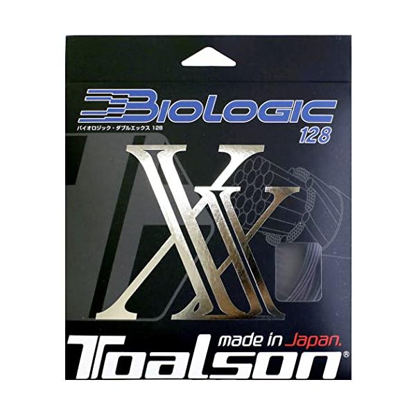 トアルソン TOALSON テニスガット 単張り バイオロジック・ダブルエックス（BIOLOGIC XX） 128 ブラック 7202820K