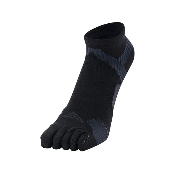 ファイテン 足王(ソッキング) 五本指 スポーツソックス レディース メンズ BK/GY25-27