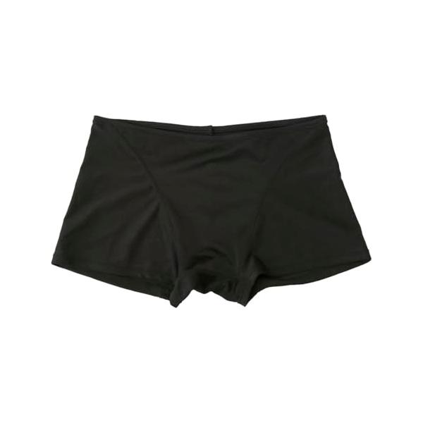 ■カラー：ブラック(BKBK) ■サイズ：M■ナイロン85%、ポリウレタン15%ボックスタイプのメンズインナーショーツ。足の付け根に沿ったラインにすることで、収まりが良く、足が動かしやすい仕様。股下のマチで良いホールド感と脇の切り替えがない...