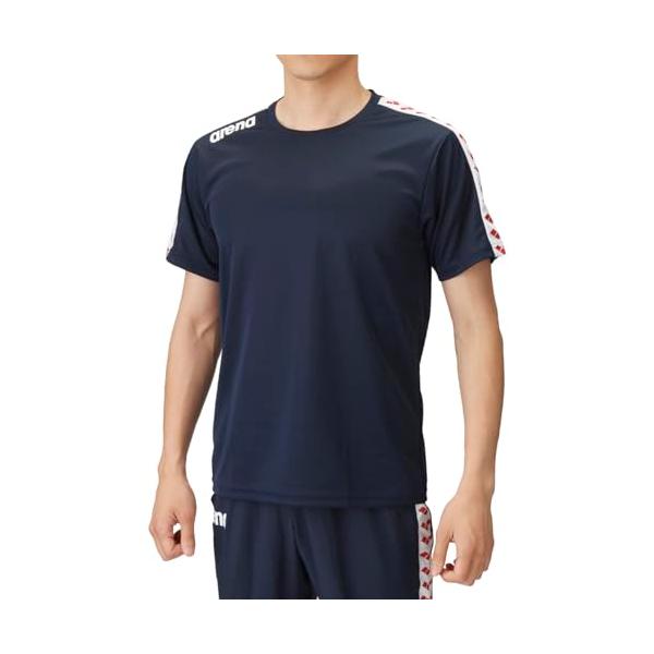 ■カラー：Dネイビー(DNY)■サイズ：S■素材：ＡＲＮドライピンメッシュドライメッシュ素材のＴシャツです。アリーナの定番ライン使用デザインです。シンプルデザインの為多くのシーンでご使用いただけます。
