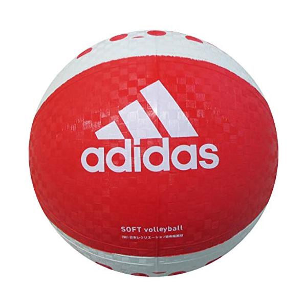 adidas(アディダス) ソフトバレーボール 赤×白 AVSRW AVSRW
