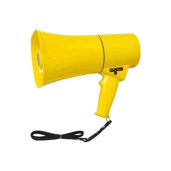 B2468　    カクセイキTS633品目名：学校体育器具 高い防水・防塵性能に加え、防災用にも使えるサイレン付モデル。●サイズ：口径１５０×１３５×長さ２５３ｍｍ●重量：６３０ｇ●球技用●電池持続時間（音声）：約９時間、音声通達距離：約...