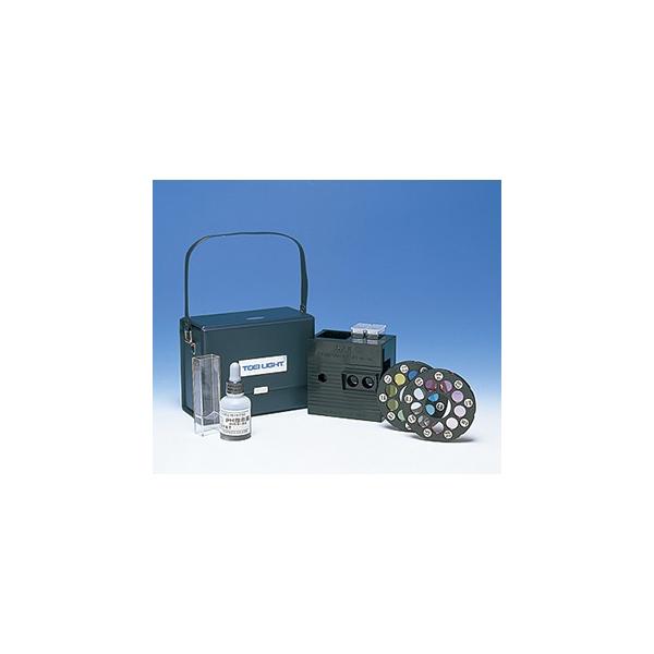 B-4260　DPD残留塩素PH測定器1●残留塩素・pH(水素イオン)測定器(残留塩素測定:錠剤タイプ)●測定範囲:(残留塩素)9段階0.05〜2.0mg/リットル(pH)9段階5.8〜8.6●DPD錠剤50ヶ(50回分)、pH試薬30m・...