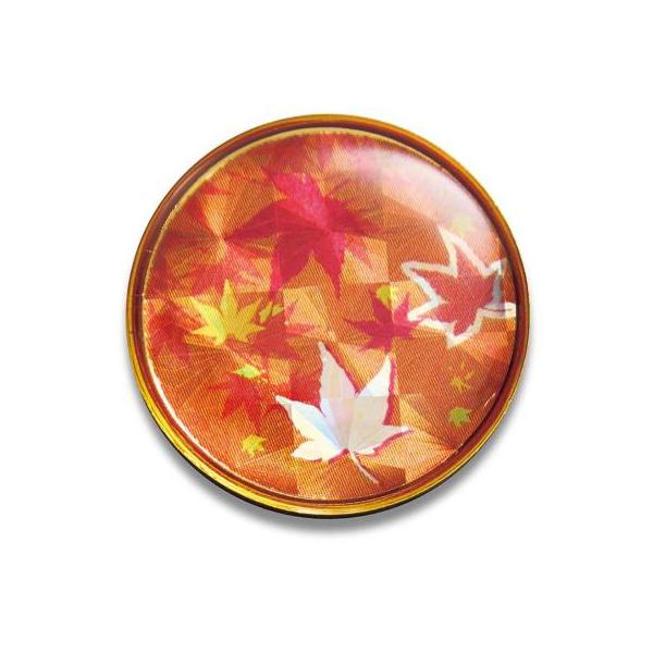 ■カラー：オレンジ■直径/約2.2CM、厚さ/約3MM■スチール■マグネット式マーカーホルダーに装着可能キラキラフィルムが輝く！和風の雅マーカー。晴れた日に輝くホログラム加工。季節によって使い分けても◎。