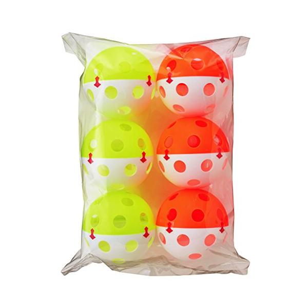 ・サイズ:70mm・重さ:約23g・材質:PE・内容:6pcs(オレンジ×ホワイト3ヶ、イエロー×ホワイト3ヶ)