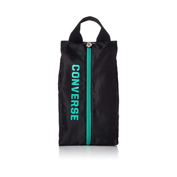 [コンバース] シューズケース バスケットボール シューズケース(S) C2001097 ブラック/エメラルド