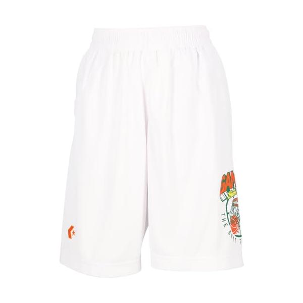 ■カラー：ホワイト■サイズ：150■ポリエステル100%コンバースのジジュニアバスパン。カレッジロゴをイメージするグラフィック。柔らかな肌触りに吸汗速乾を兼ね揃えたスポーツ向けアイテム。