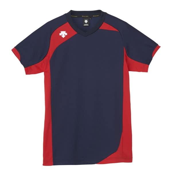 デサント Tシャツ 半袖 バレーボール 定番 NVY (DSS-4720B) S